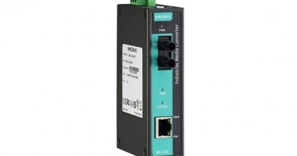 MOXA IMC-21A-M-ST-T Ethernet to Fiber Converter Price in the Middle East | Easy World Automation